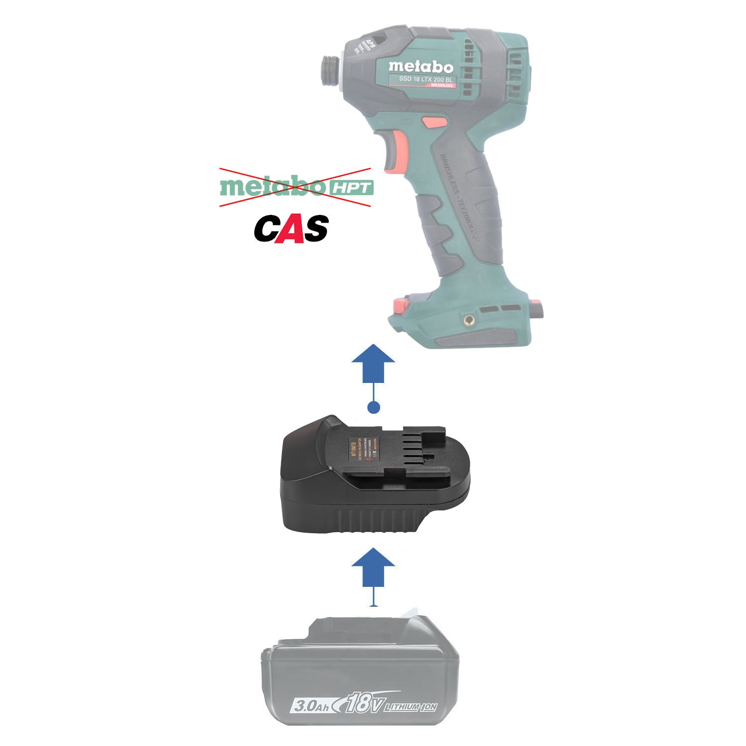 Makita Battery Adapter to Metabo – Power Tools Adapters